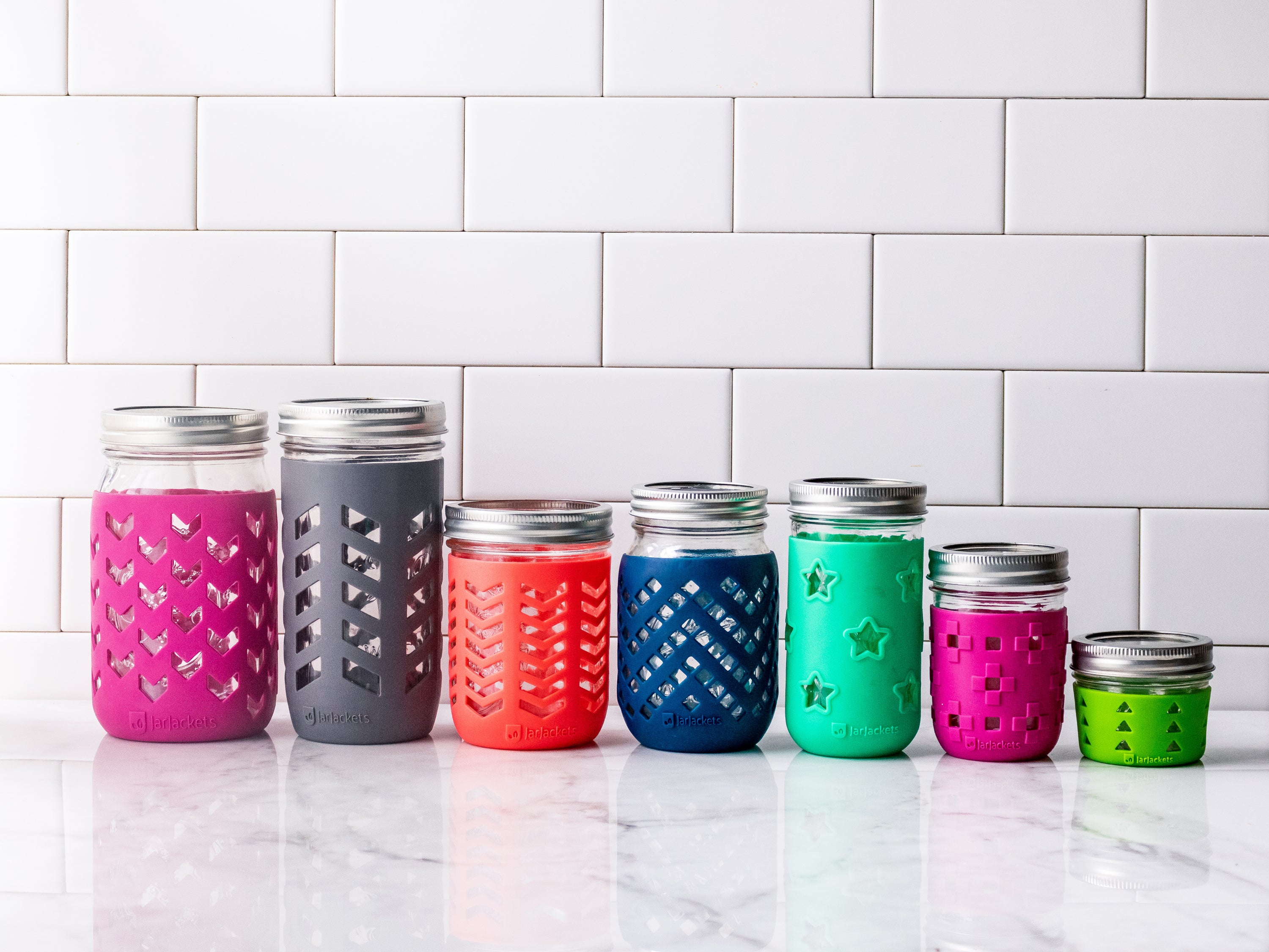 JarJackets - #1 Mason Jar Sleeves | Silicone Mason Jar Jackets